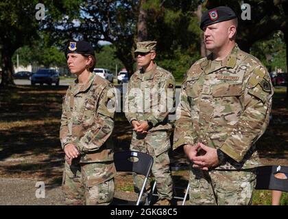 Chief Master Sgt. Adam Vizi, the 28th Bomb Wing command chief, speaks ...