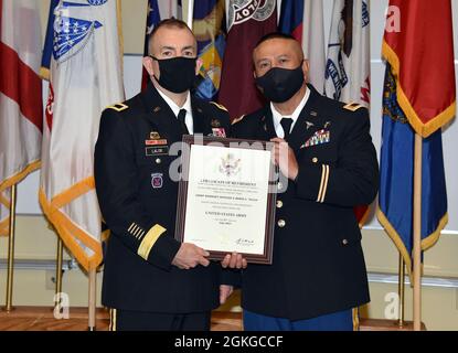 Brig. Gen. Michael Lalor, left, commander of U.S. Army Medical ...
