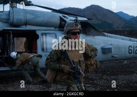 U.S. Marine Corps Cpl. Beau Arsenault, a low altitude air defense (LAAD ...
