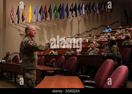U.S. Army Brig. Gen. Frank W. Tate (left), deputy commanding general of ...