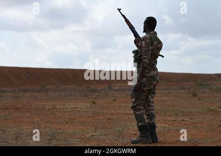 Danab forces perform shooting and movement training, April 18, 2021, in ...