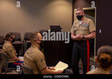 Maj. Gen. Jason Q. Bohm, Marine Corps Recruiting Command commanding ...
