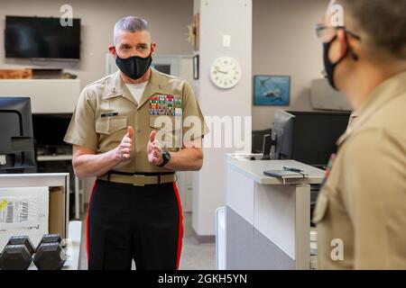Maj. Gen. Jason Q. Bohm, Marine Corps Recruiting Command commanding ...