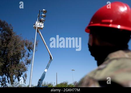 Airman 1st Class Trey Thorton, 60th Civil Engineer Squadron electric ...