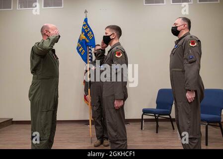Lt. Col. Kevin Auger hands off command of the 22nd Attack Squadron to ...