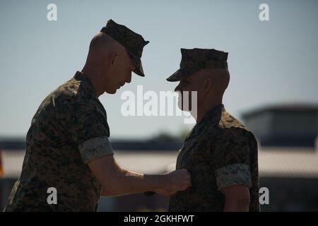 Sgt. Maj. Anthony J. Loftus, off-going sergeant major, 6th Marine ...