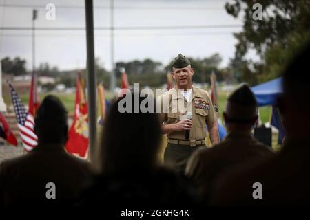 U.S. Marine Sgt. Maj. Terrence Whitcomb, left, and Col. Christopher ...