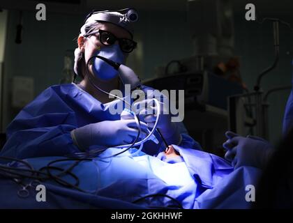 U.S. Army Lt. Col. Jessica Goffena (left), 15th Engineer Battalion ...