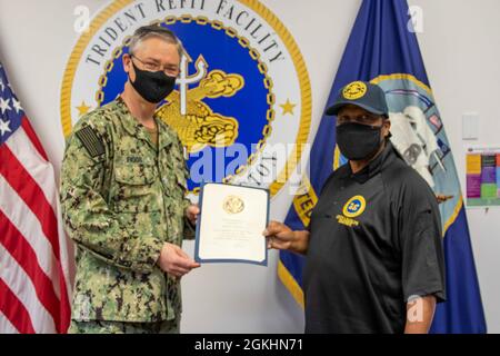 SILVERDALE, Wash. (April 26, 2021) Rear Adm. Peter Stamatopoulos ...