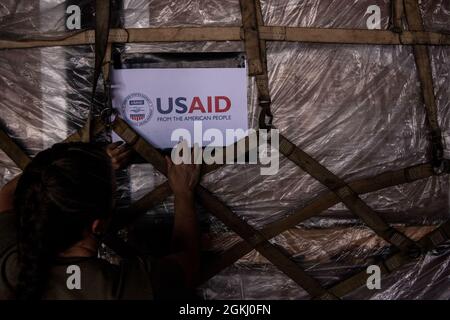 U.S. Agency for International Development, USAID, headquarters entrance ...
