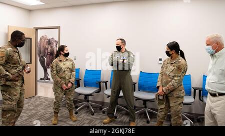 Col. Craig Prather, 47th Flying Training Wing commander, talks to ...