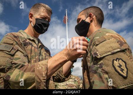 Maj. Gen. James B. Jarrard, commanding general of the 25th Infantry ...