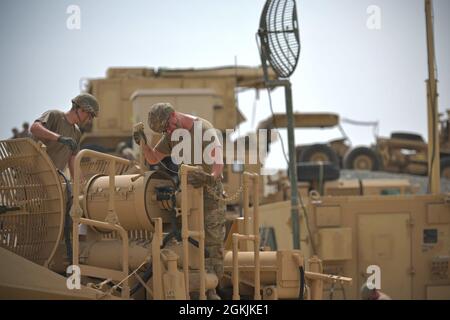 U.S. Army Pfc. Jonah Berlasty, Alpha Battery, 5-52 Air Defense ...