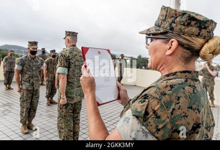 Marine Corps Installations Pacific sergeant major, Sgt. Maj. Peter Siaw ...
