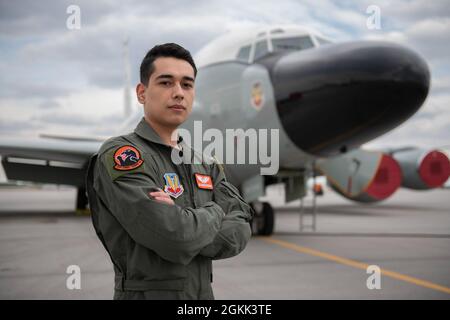 Senior Airman Stephen Trumbach, 338th Combat Training Squadron, poses ...