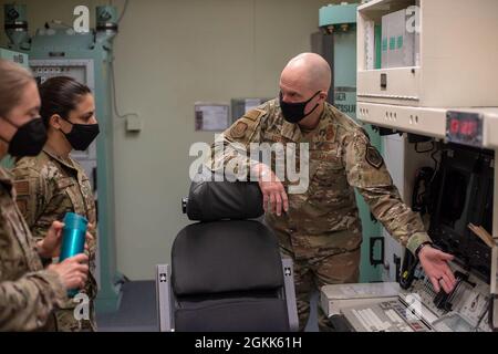 Maj. Gen. Michael Lutton, 20th Air Force commander (right), and Chief ...