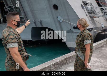 Marine Corps Installations Pacific sergeant major, Sgt. Maj. Peter Siaw ...