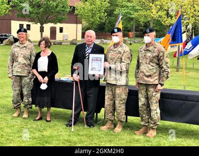 Col. Karen Hobart, garrison commander, and Command Sgt. Maj. Eric ...