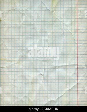 Detailed blank math paper sheet texture with margins Stock Photo - Alamy