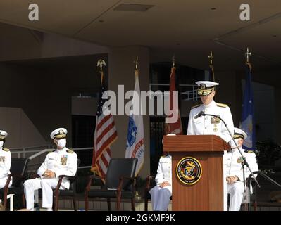 Capt. Devin Morrison and Capt. Kimberly Davis cut a cake to celebrate ...