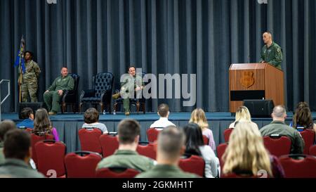 Lt. Col. Benjamin Poole, incoming 20th Bomb Squadron commander, makes ...