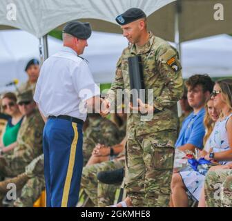 Command Sgt. Maj. Bryan Barker gives his remarks and welcomes the new ...