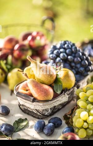 A variety of fresh ripe fruits Stock Photo - Alamy