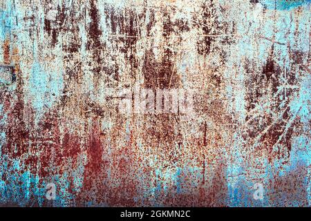 Rusty Colored Metal with cracked paint Stock Photo - Alamy
