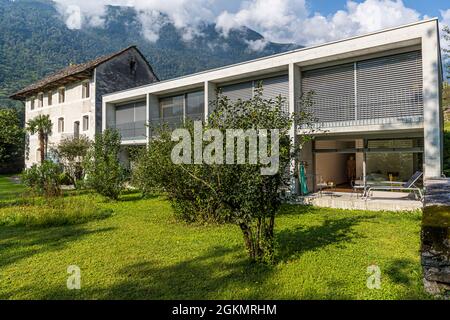 Hotel Casa Martinelli at the Circolo della Maggia, Switzerland Stock ...
