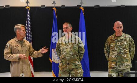 Brig. Gen. Daniel Tulley, 379th Air Expeditionary Wing commander, Col ...