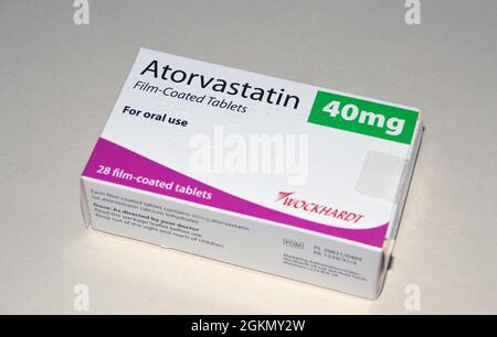 A Box of 28, 40mg Film Coated Atorvastatin (Lipitor) 'Statin' Tablets ...