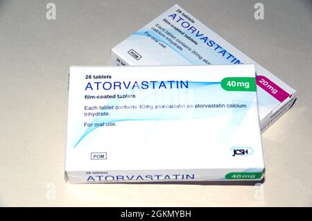 A Box of 20mg & 40mg Film Coated Atorvastatin (Lipitor) 'Statin ...