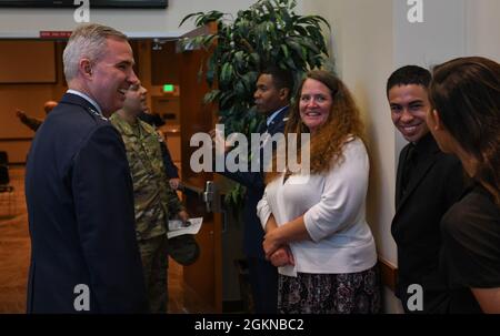 Col. Marcus Jackson, Buckley Garrison commander, and his family pose ...