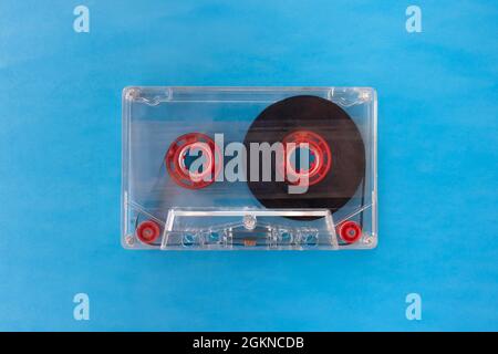 Transparent compact cassette tape isolated on whit Stock Photo - Alamy
