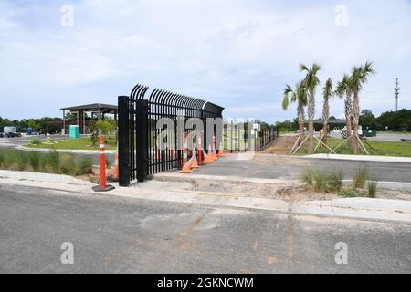 The construction for the new Division Street Gate entrance continues at ...