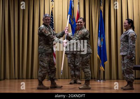 Col. Christopher Rubiano (left), 39th Mission Support Group commander ...