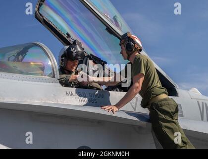U.S. Air Force Capt. Garret Womack, an F-15 C Eagle pilot assigned to ...