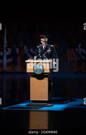 U.S. Army Maj. Gen. Omar Jones IV (center left), commanding general, U ...