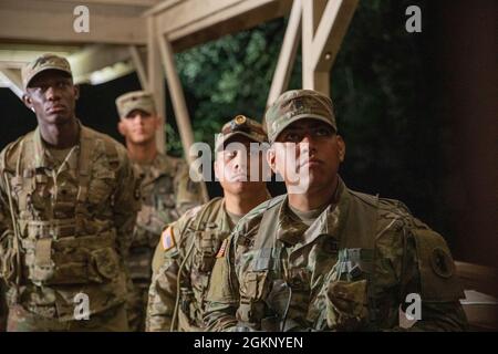 U.S. Army Staff Sgt. Ramiro Rangel, U.S. Army South, plots his 12 ...