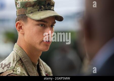 U.S. Army Sgt. Daniel Horning, a noncommissioned officer assigned to I ...