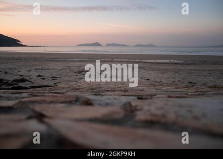 Sunset from the Patos beach Stock Photo - Alamy