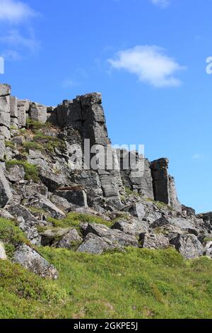 The stunning natural rock formation of basalt columns at Dverghamrar ...