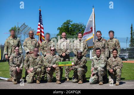 Members of Special Operations Command Europe prepare for a static line ...