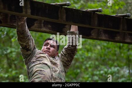 Spc. Jarrett Rodriguez , from Desmond Doss Army Health Clinic, engages ...