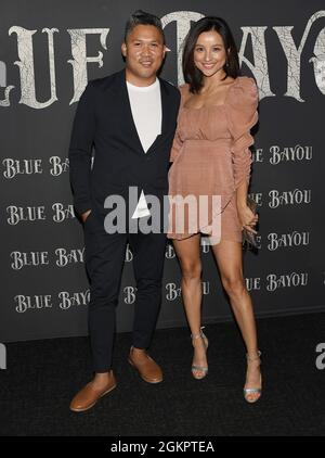 (L-R) Alice Rehemutula and Dante Basco arrives at the 2021 Los Angeles ...