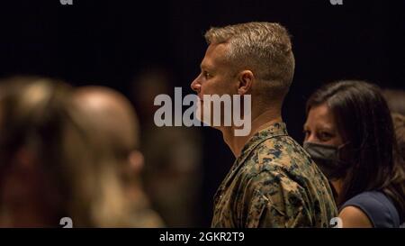 U.S. Marine Corps Col. Derek Brannon, commanding officer of Marine ...