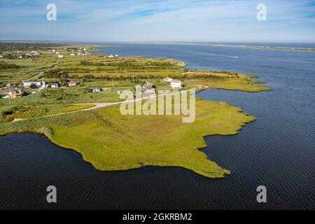 Aerial of Mastic Beach, Long Island, United States of America, North ...