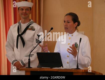 U.S. Navy Master Chief Hospital Jeffrey Pritchett Corpsman uses a ...