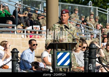 Maj. Gen. Charles D. Costanza, commander of the 3rd Infantry Division ...