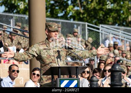 Maj. Gen. Charles D. Costanza, commander of the 3rd Infantry Division ...